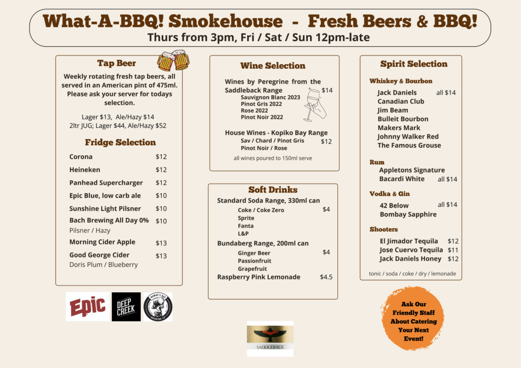 Smokehouse Menu WhataBBQ