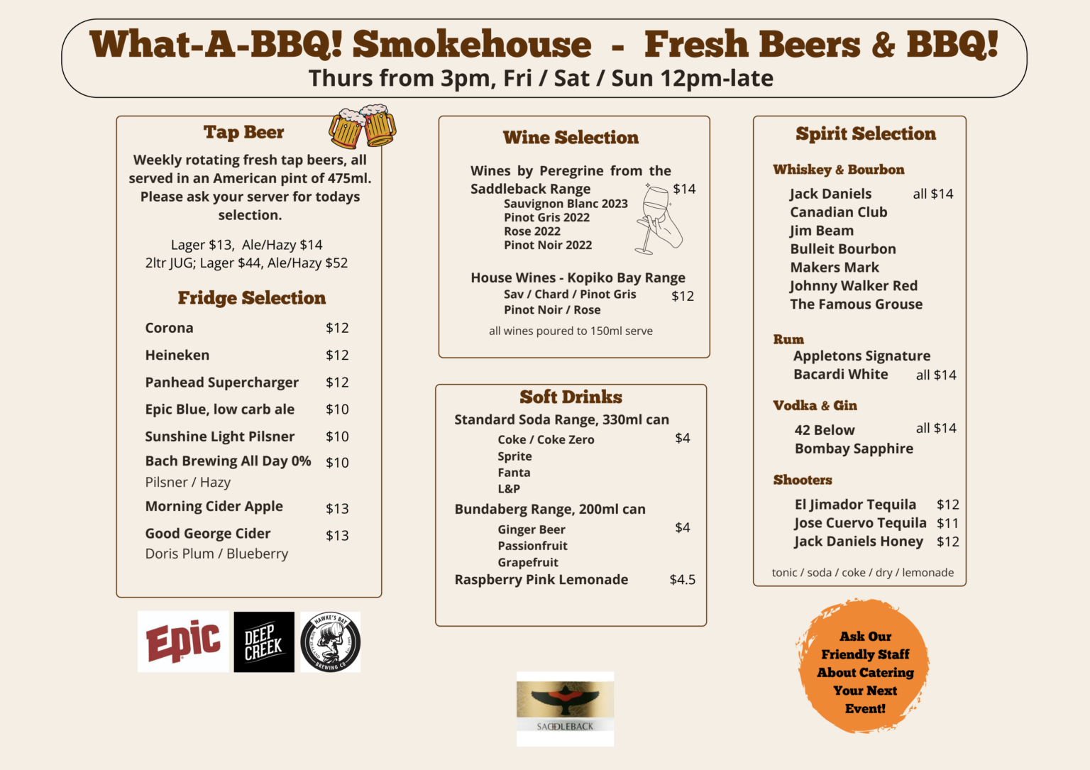 Smokehouse Menu WhataBBQ
